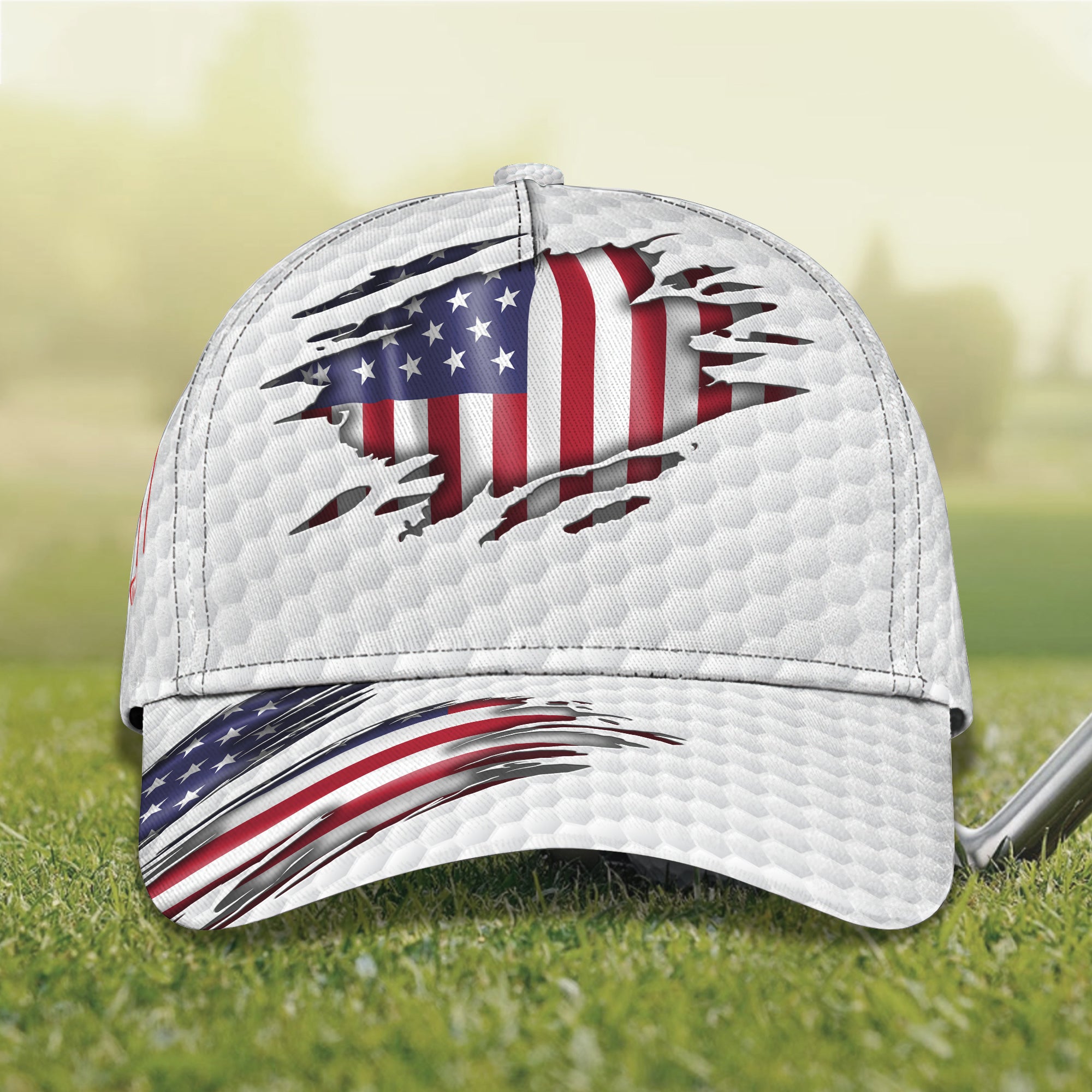 US Flag Cap, 3D Full Print Golf Cap, Gifts For Golfers – BirdieTee