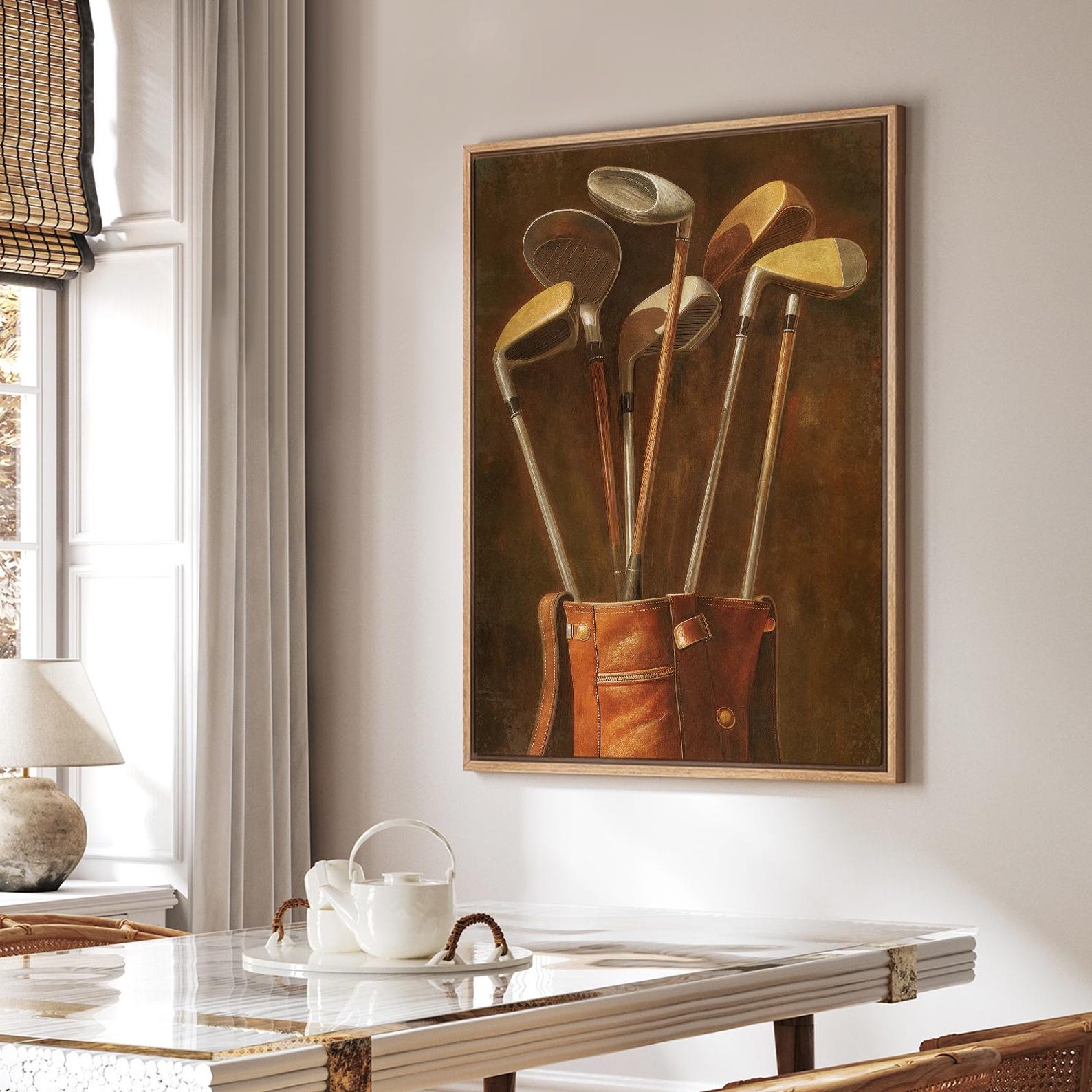 Vintage Golf Club Wall Art, Golf Canvas, Gifts for Golf Lovers, Golf D ...